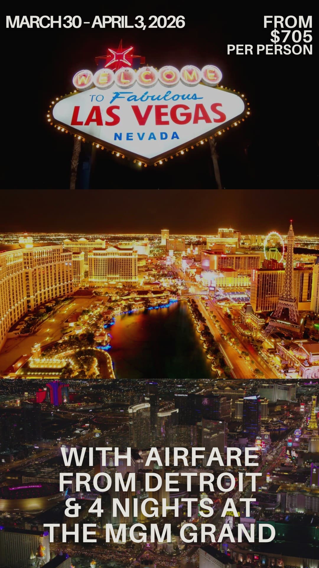 Las Vegas Spring Break | Ermisch Travel of Battle Creek, Inc.