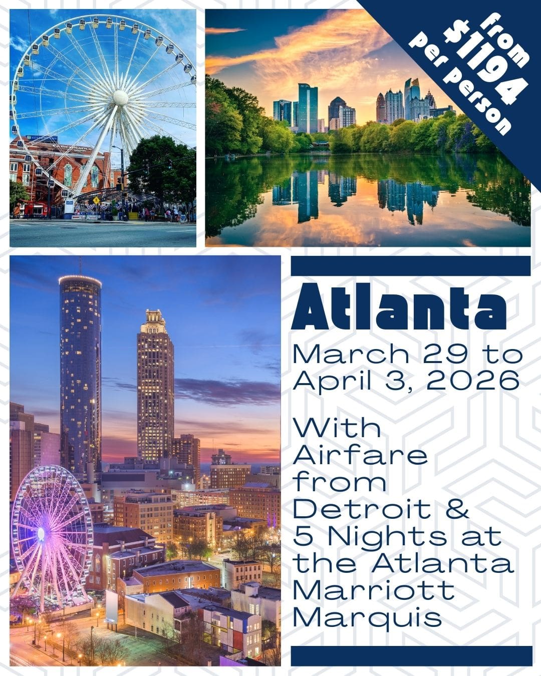 Atlanta Spring Break | Ermisch Travel of Battle Creek, Inc.